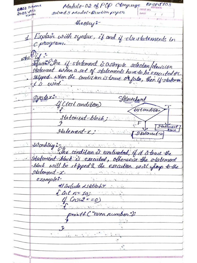 Module 2 Pop C Programming Solved All Model Question Paper Pdf