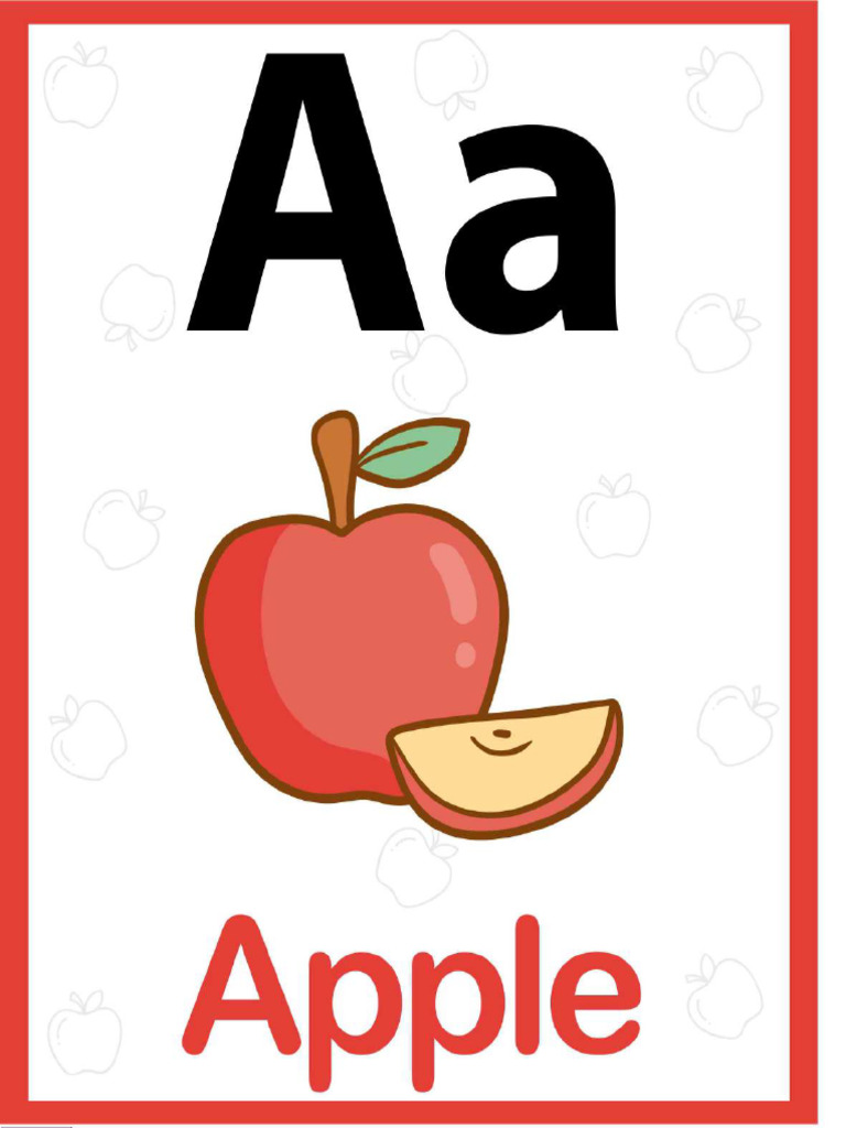 Alphabet Letters Card A To Z Identification | PDF
