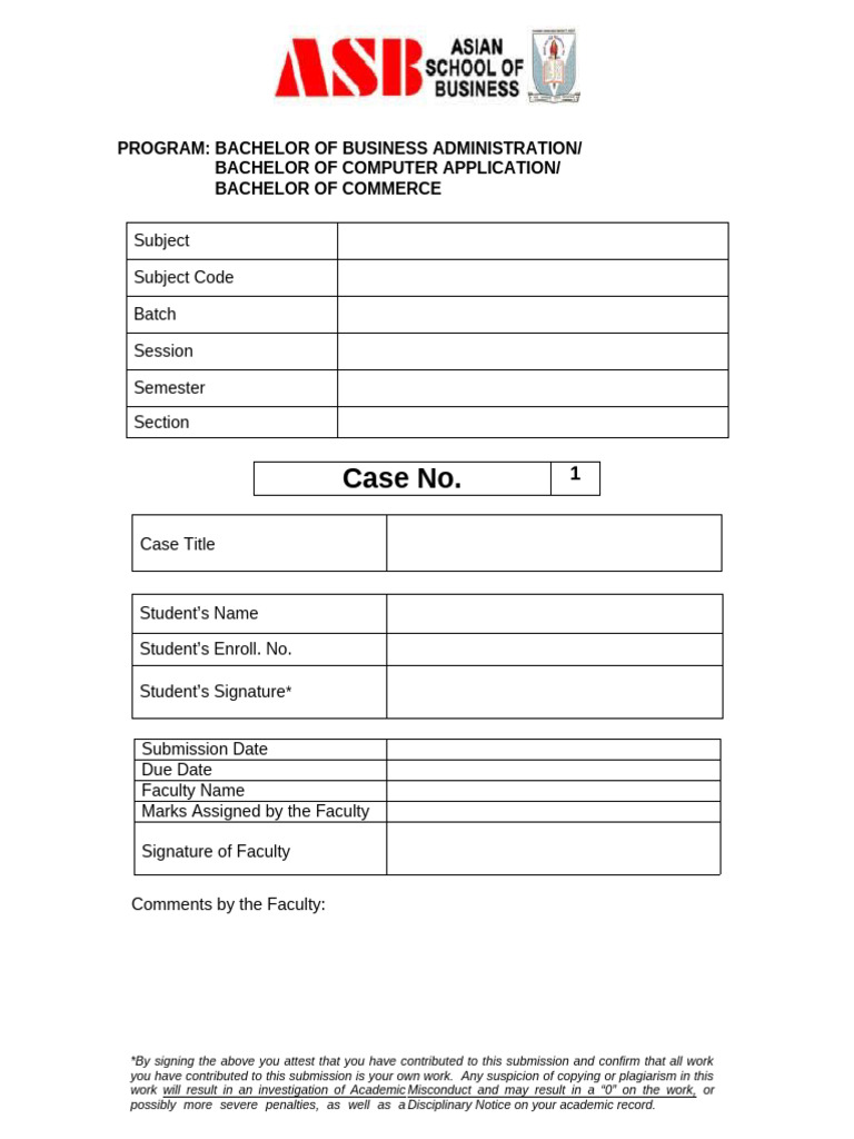 Academic Submission Guidelines Template | PDF