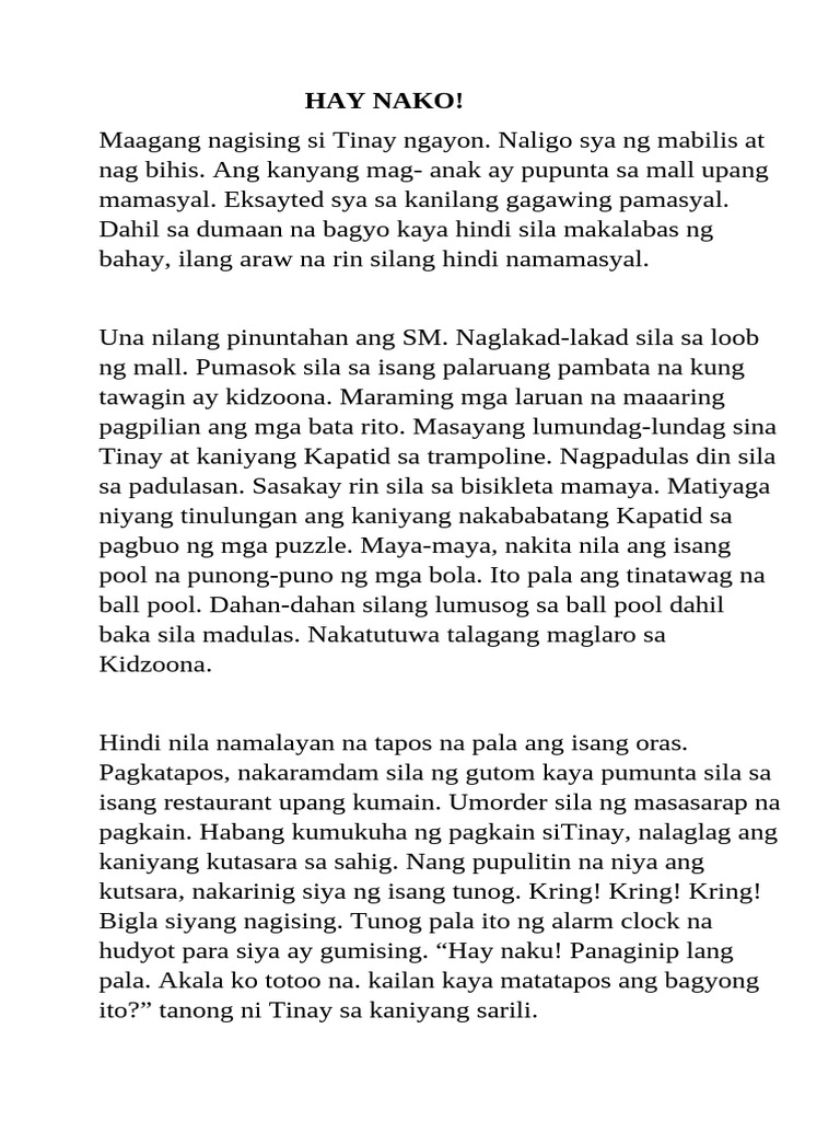 Hay Nako - 082714 | PDF