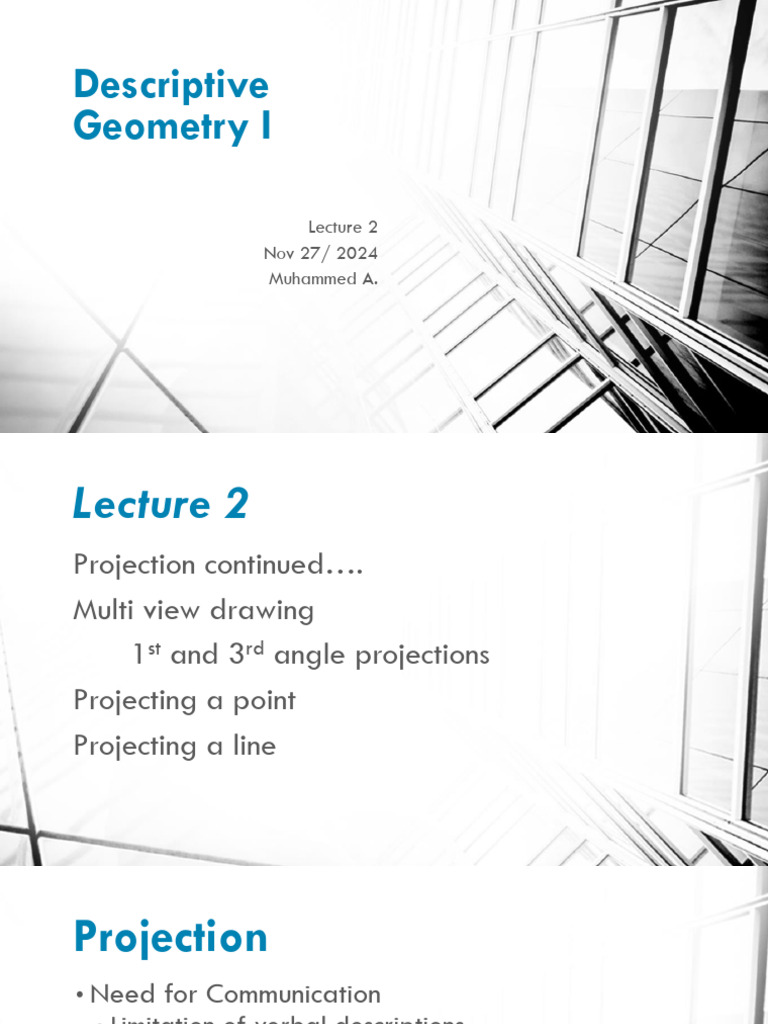 MA24-DG1-L2 [Projection of Point and Line] | PDF | Line (Geometry) | Slope