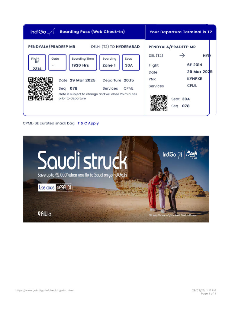 Boarding Pass (Web Check-In) Boarding Pass (Web Check-In) Your ...
