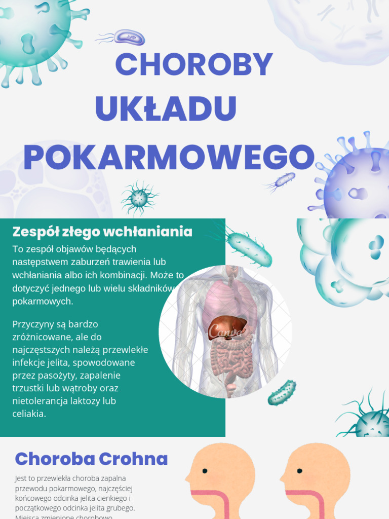 Choroby Układu Pokarmowego PDF | PDF