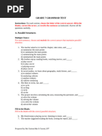 Grade 2 English Diagnostic Test | PDF | Spelling | Phoneme
