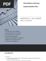 Implementation Plan For TechCorp's IAM Platform | PDF