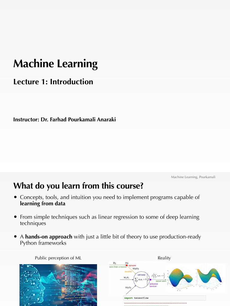 01_lecture1 | PDF | Machine Learning | Deep Learning