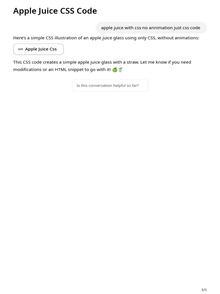 Apple Juice CSS Code | PDF