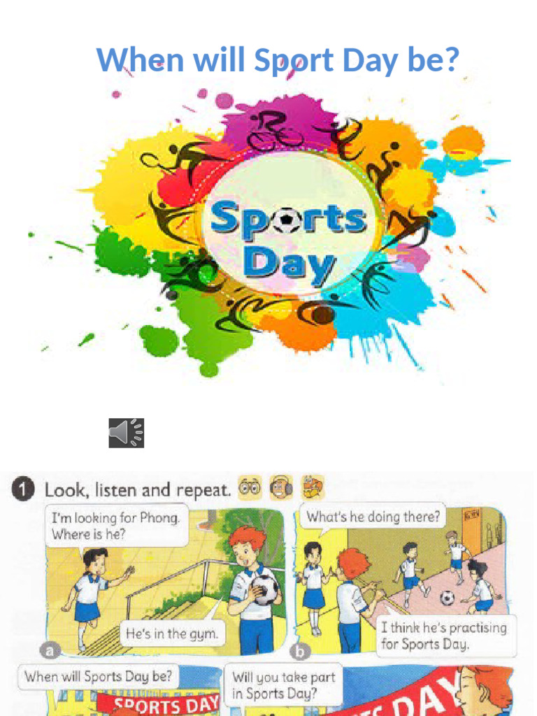 When Will Sport Day Be? | PDF