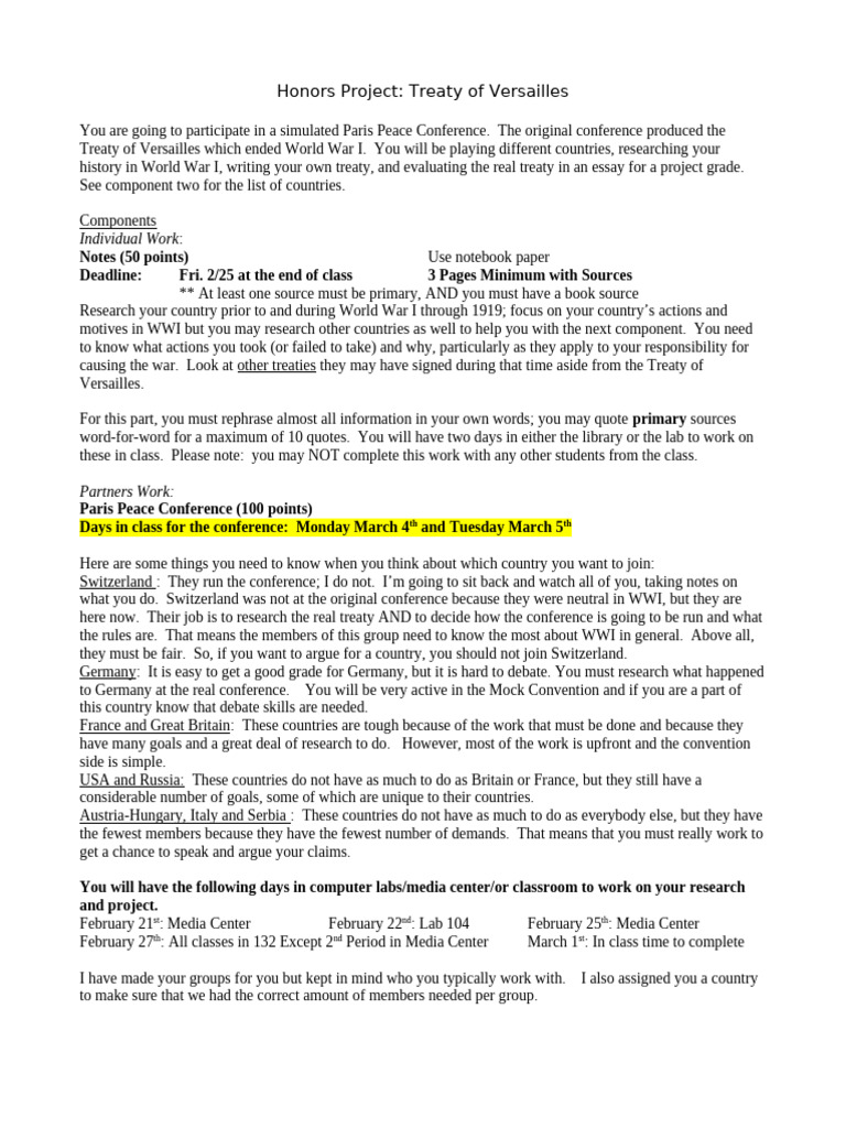 Honors Versailles Project | PDF | Essays