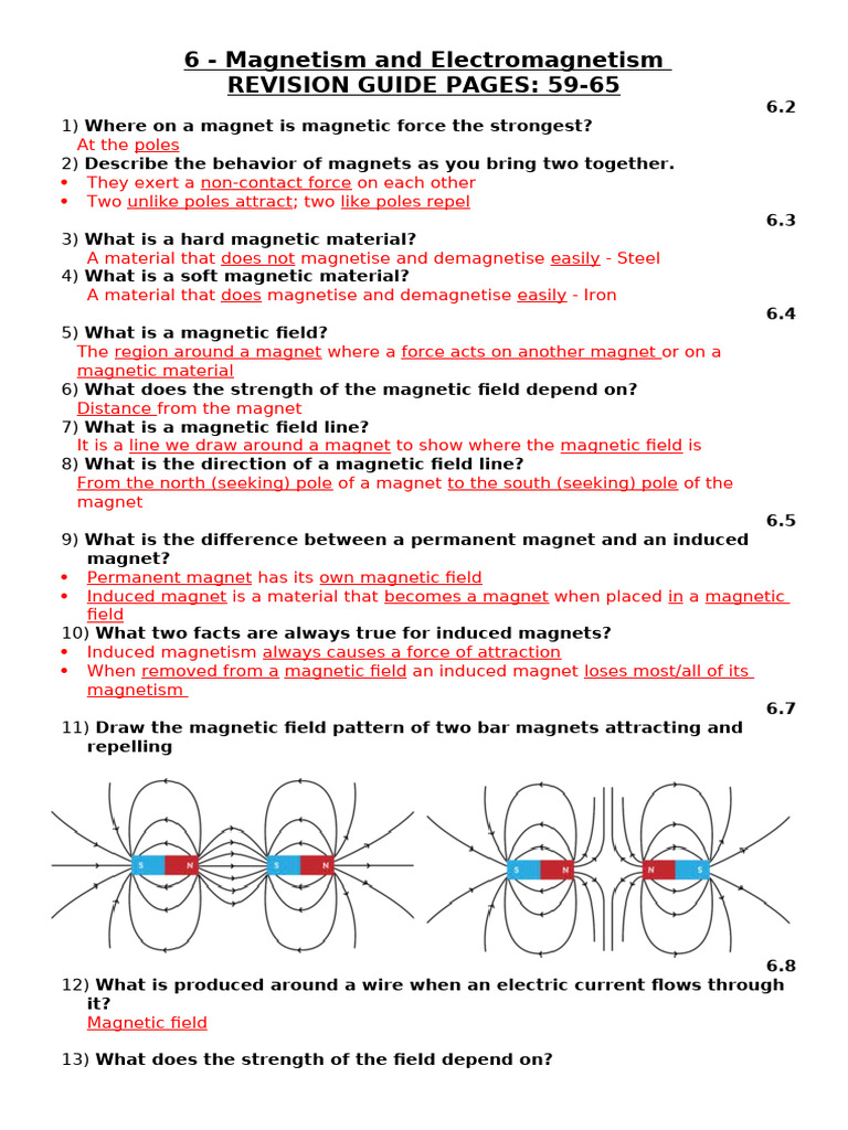 Electromagnetism and Magnetic Fields | PDF | Magnet | Magnetism
