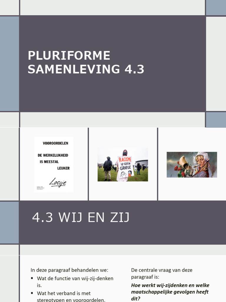 Par 4.3 Pluriforme Samenleving | PDF