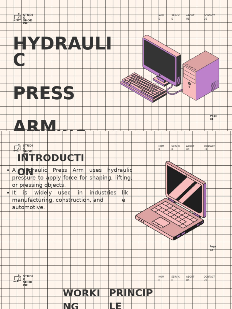 Hydraulic Press Arm | PDF | Hydraulics | Mechanical Engineering