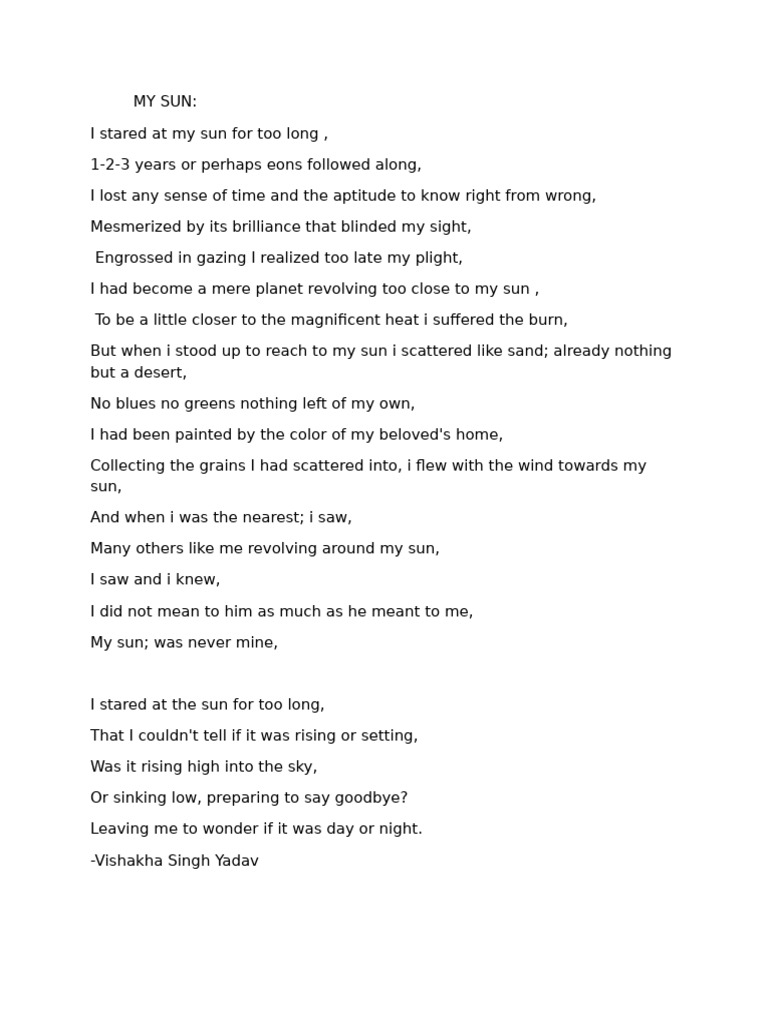 MY Sun | PDF