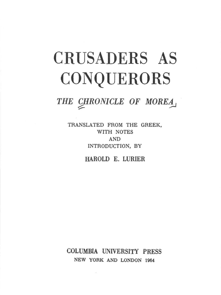 Chronicle of The Morea, Excerpt | PDF