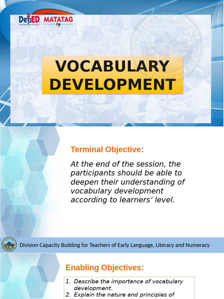 Vocabulary Development | PDF | Vocabulary | Literacy