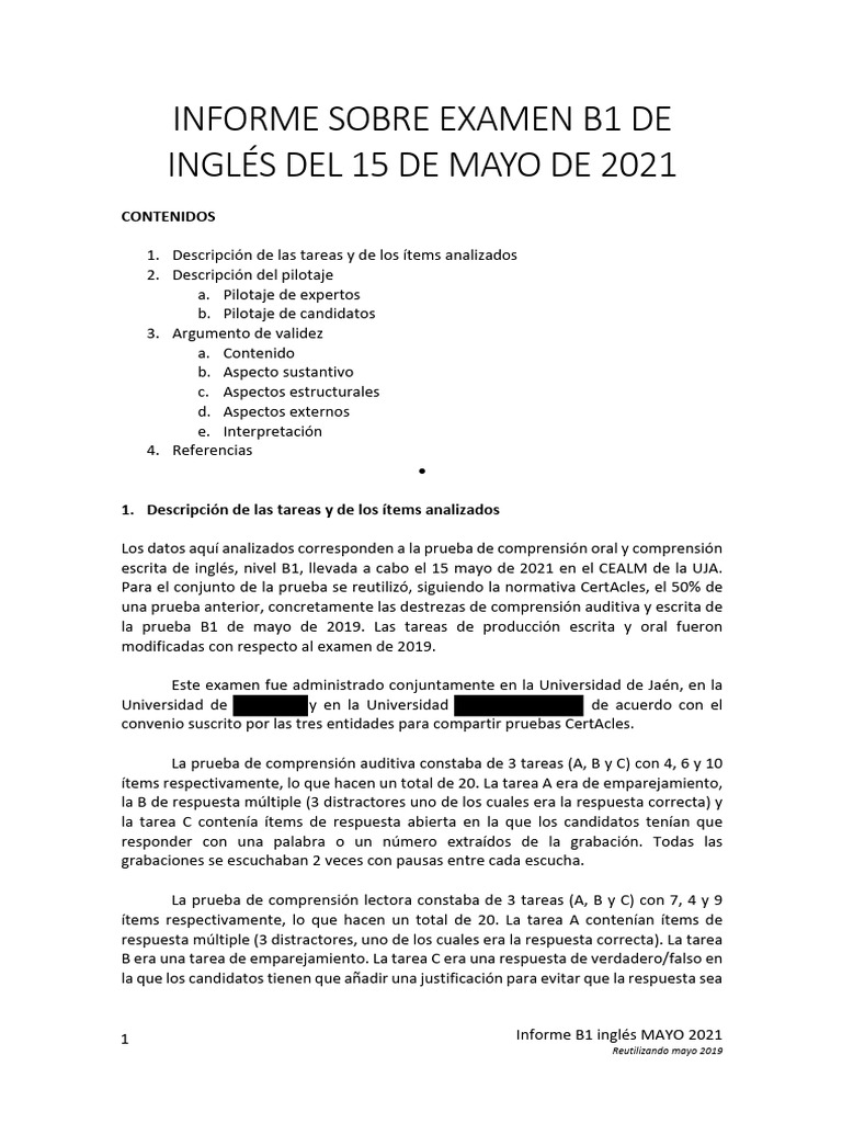 Argumento de validez UJA | PDF | Validez (Estadísticas) | Maestros