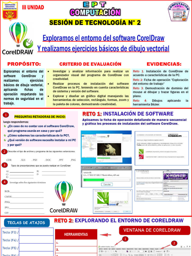Sesión 3U 2 Tecnología 3A | PDF | Software | Dibujo