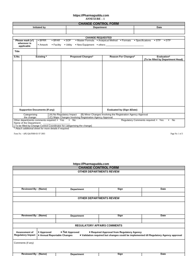 Change-control-Form-main | PDF