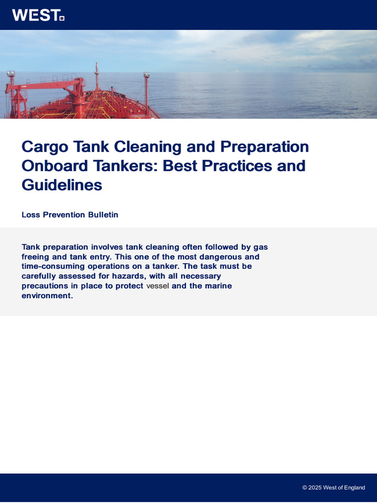 West Club Cargo Tank Cleaning ND Preparation Onboard Tanker | PDF | Oil ...
