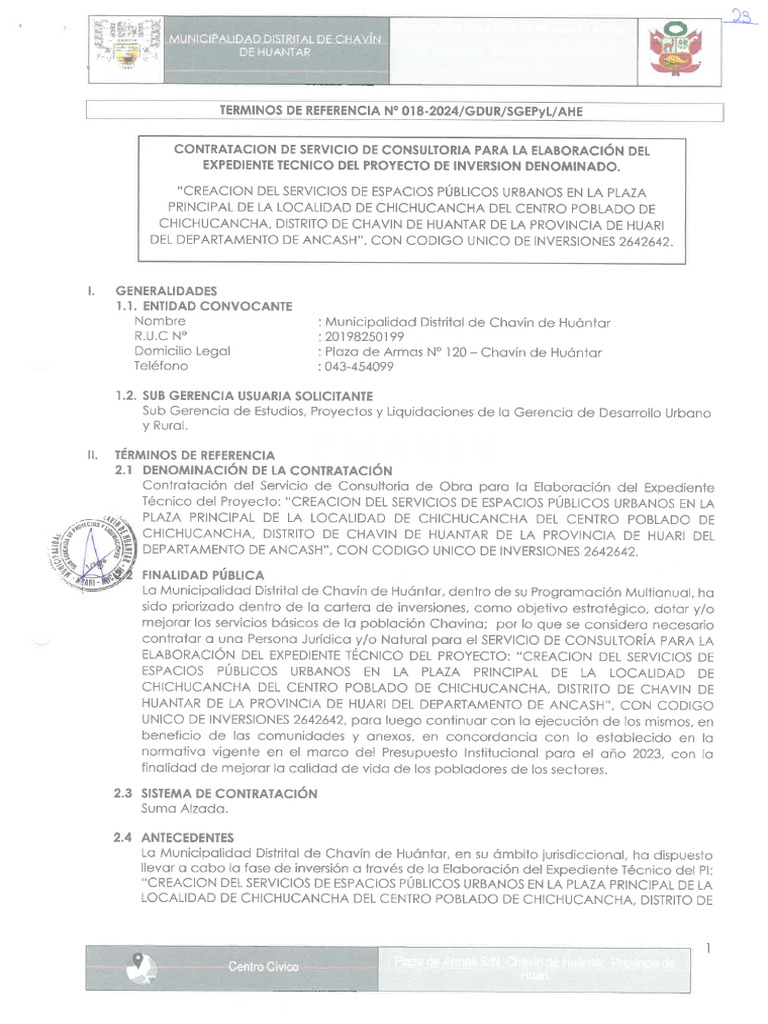 TDR - Memorandum N 270-2025-Mdchh-Gdur-G-Jcah | PDF
