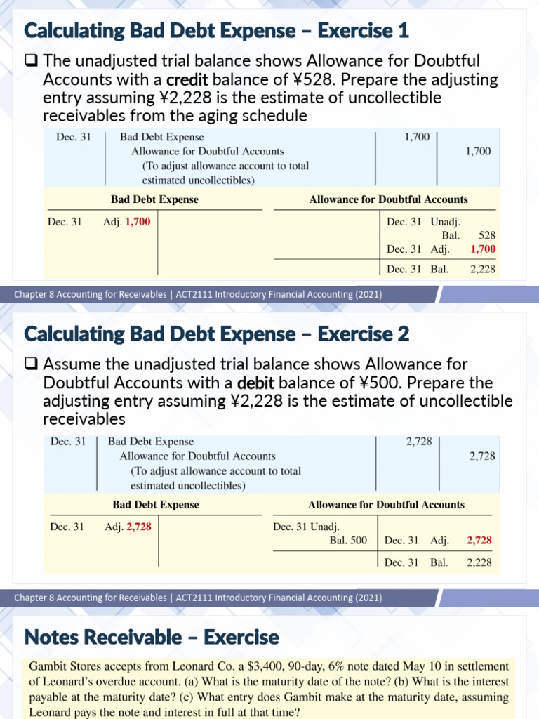 ACT2111 Chapter 8 (Solutions) | PDF