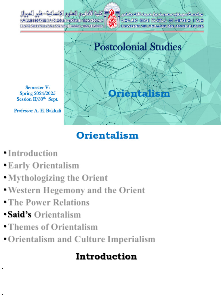 2 - Post Colonial Studies- Orientalism | PDF | Orientalism | Orientalism (Book)