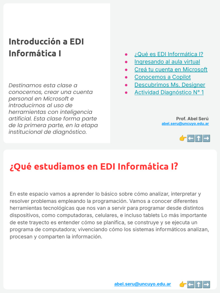 Clase #1 Introducción A Informática 1 | PDF | Microsoft | Inteligencia artificial