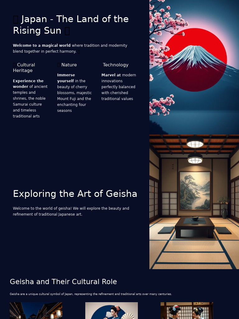 Japan The Land of The Rising Sun | PDF | Ikebana