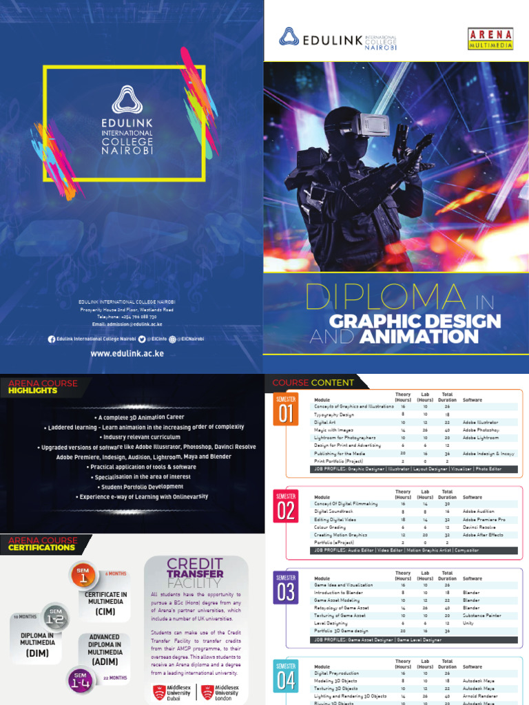 EICN-Graphic Design and Animation Brochure-2025 | PDF | 3 D Computer ...
