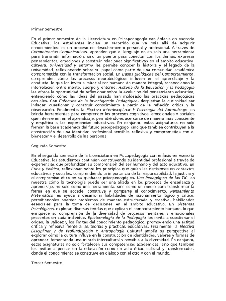 TEMATICAS | PDF | Aprendizaje | Pedagogía