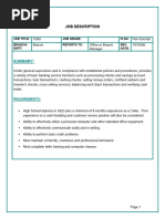 Cashier Closing Checklist Template | PDF | Cash