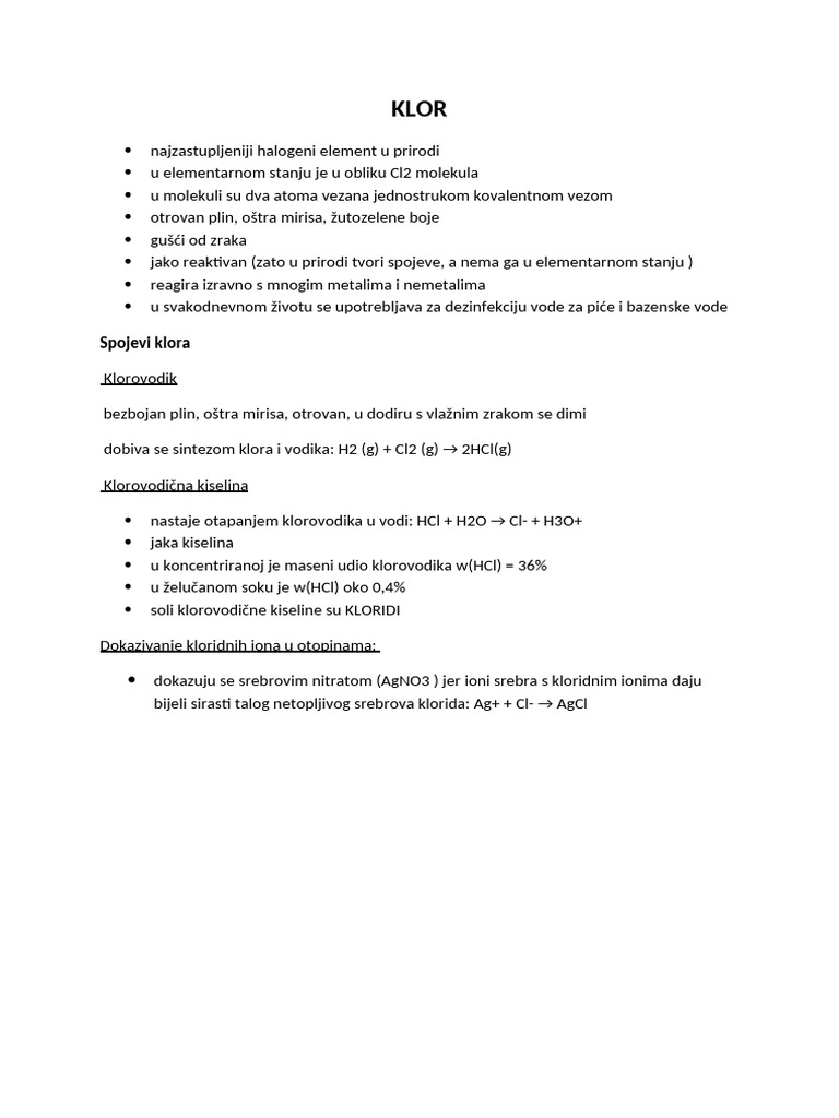 Klor | PDF
