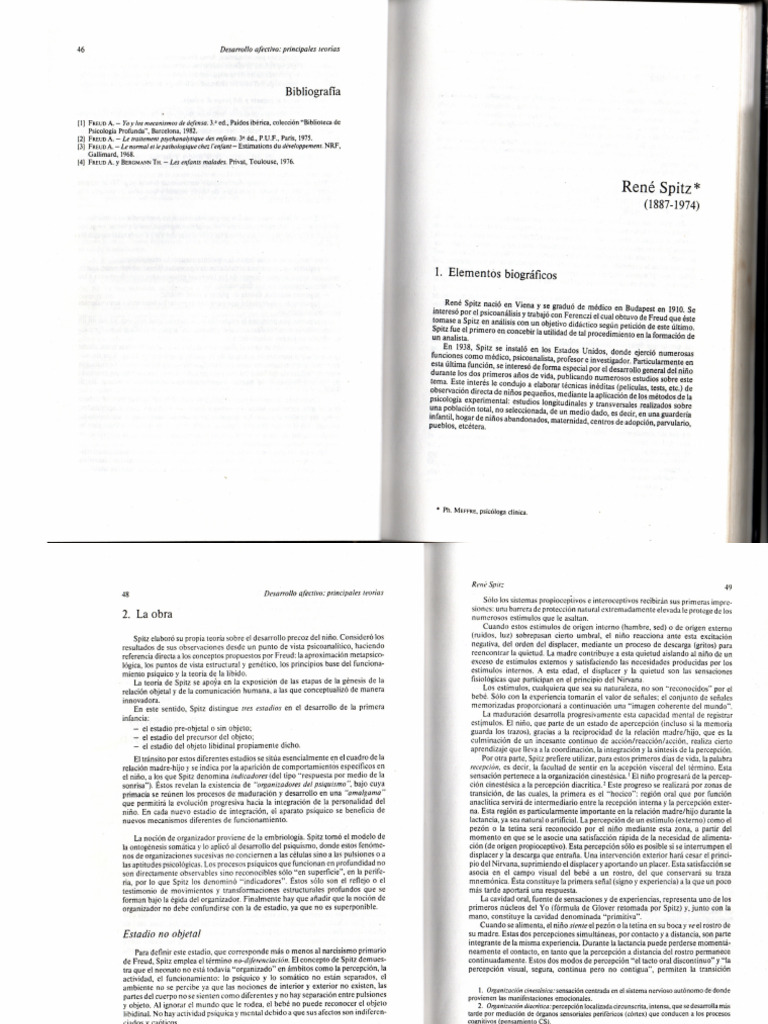 René Spitz documento inicial Golse 3 | PDF