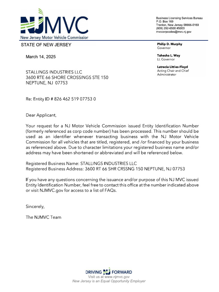 Updated - BLS EIN Approval Letter | PDF