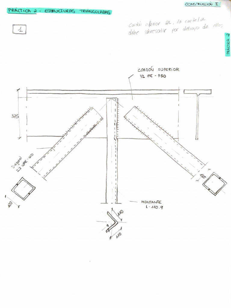 PRACTICA 2 - Estructuras Trianguladas | PDF