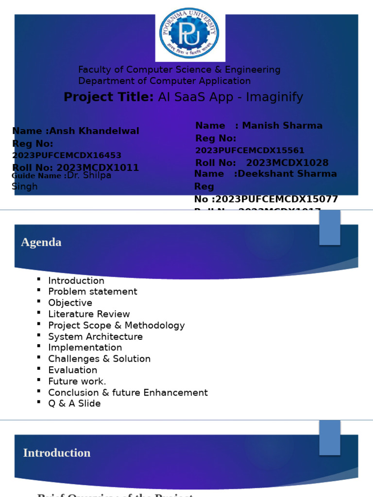 MCA Presentation Format | PDF | Databases | Cloud Computing