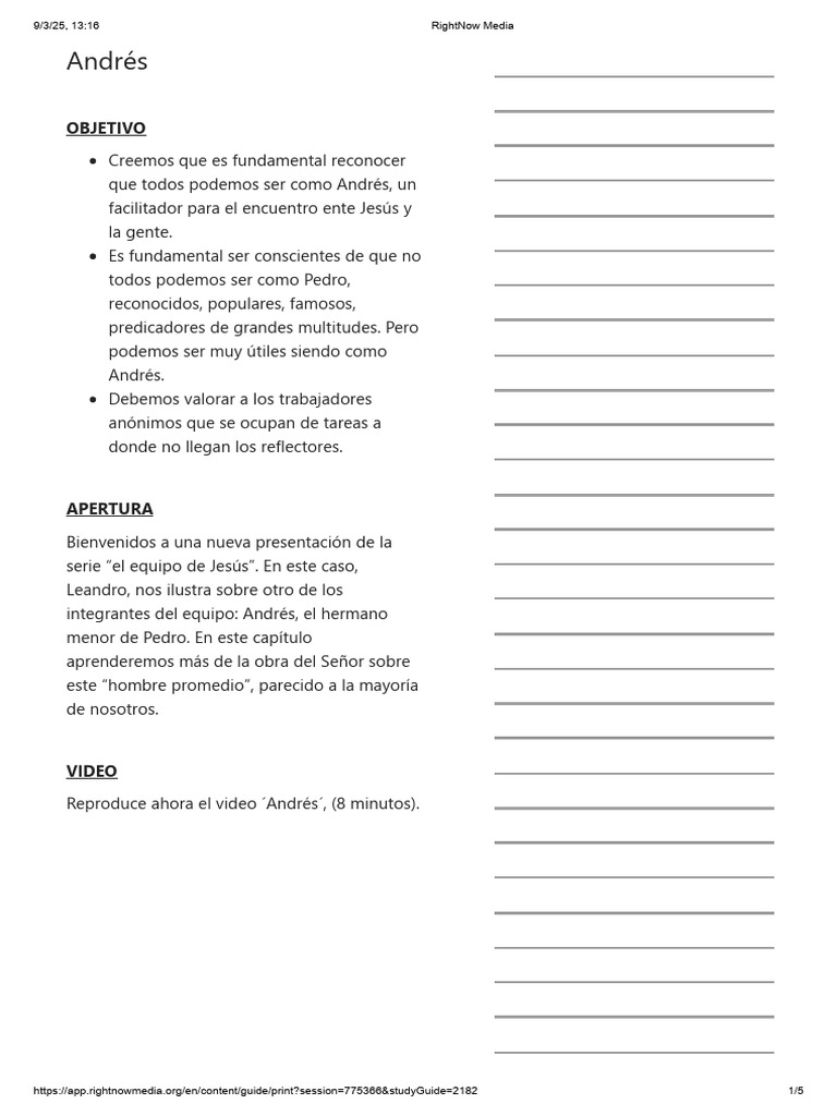 Andrés: El Facilitador de Jesús | PDF | Juan el apóstol | Jesús