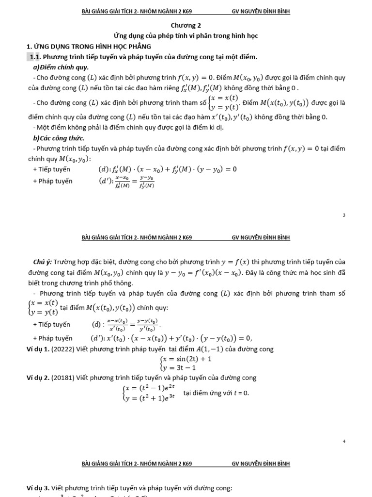BÀI GI NG GT2 C2 Nhóm 2 K69 SLIDE N | PDF