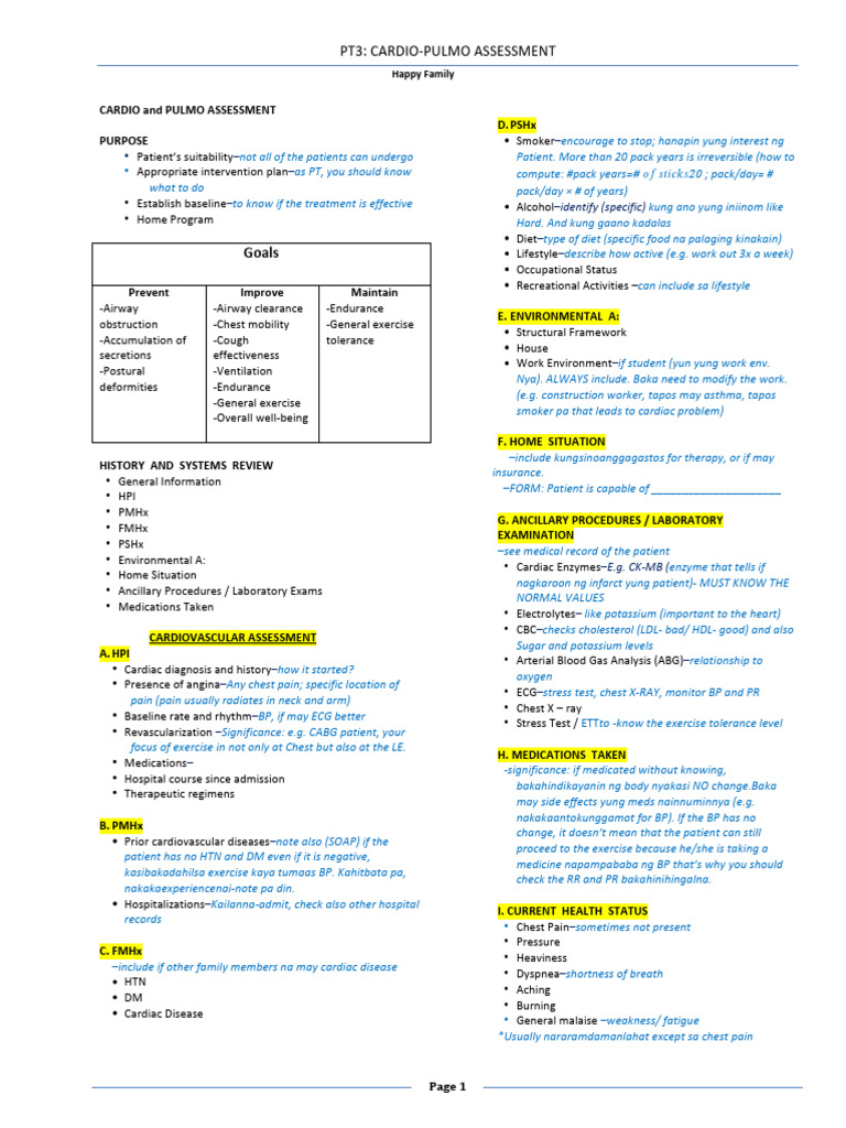 Cardio Pulmo Ax | PDF | Cough | Thorax