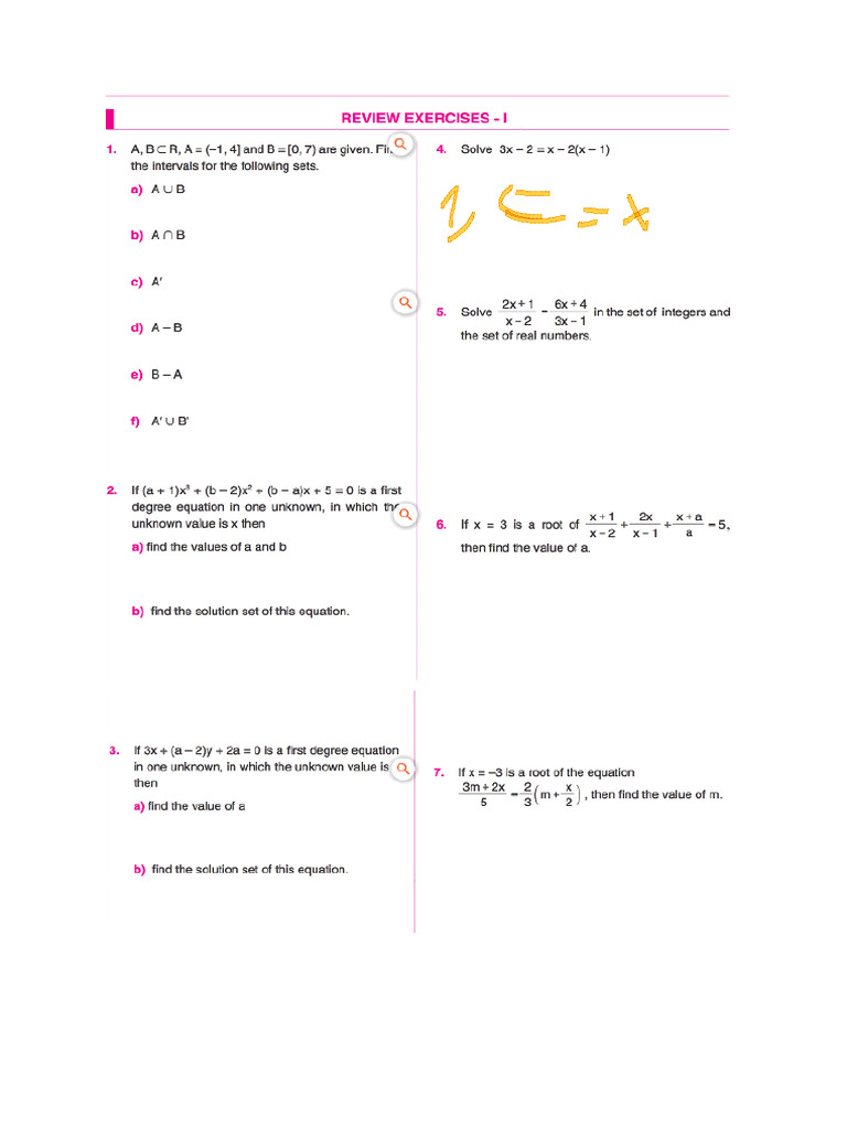 equation and inequalities | PDF
