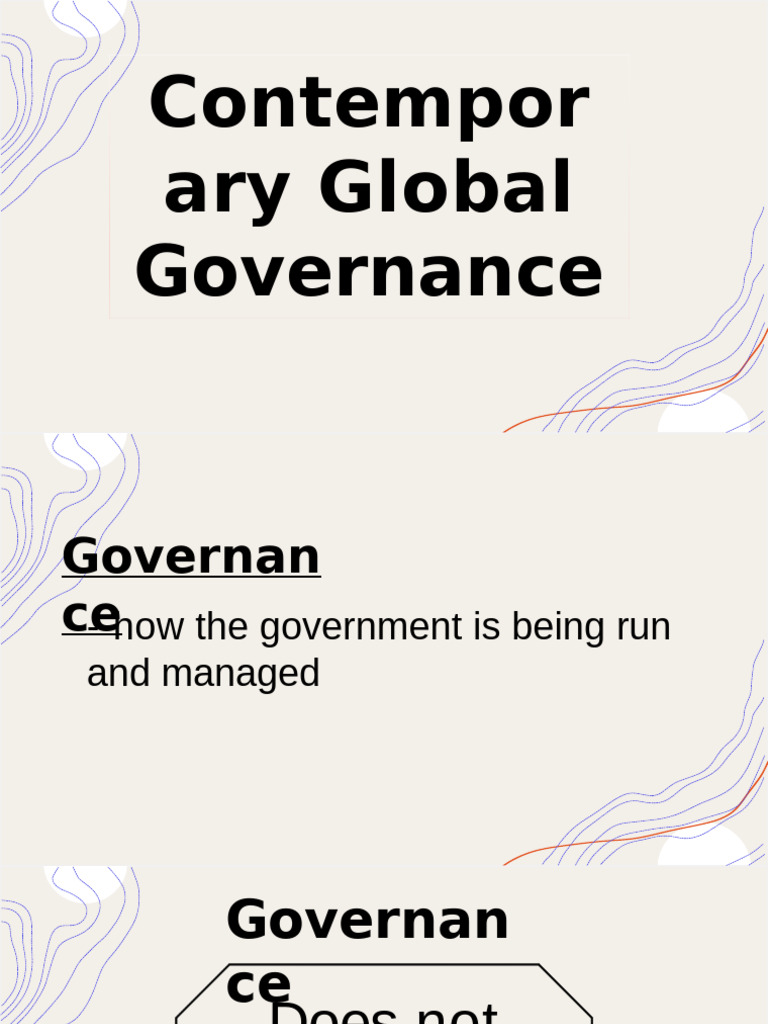 Lesson 4 Global Governance | PDF | United Nations | International Relations