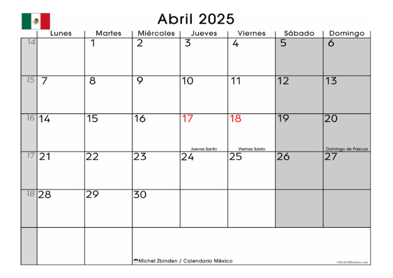 Calendario Michel Zbinden | PDF