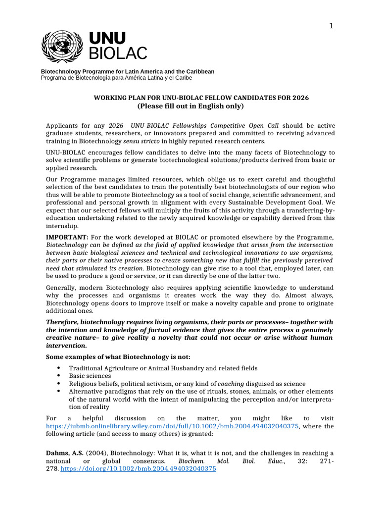 Guidelines-Working Plan Fellowships 2025 | PDF | Science | Knowledge