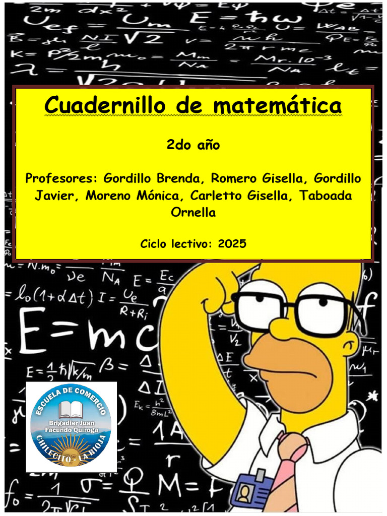 Cuadernillo 2do Año.2025 | PDF | Desigualdad (Matemáticas) | Exponenciación