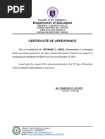 Template - Certificate of Appearance | PDF