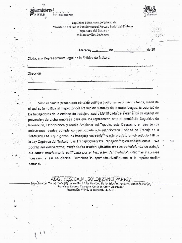 Formato Minsterio Del Trabajo | PDF