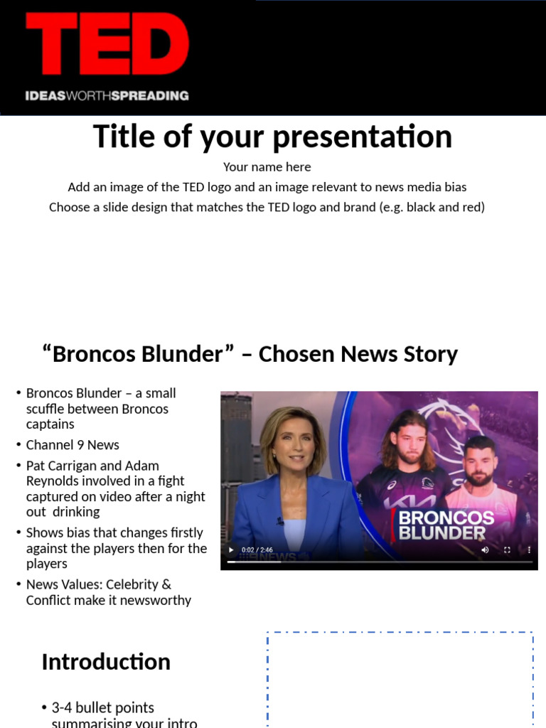 TED Talk Basic PPT Template | PDF