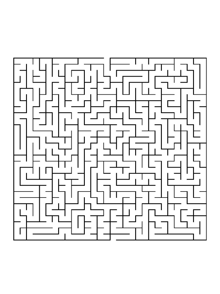 30x30 Orthogonal Maze Solution | PDF