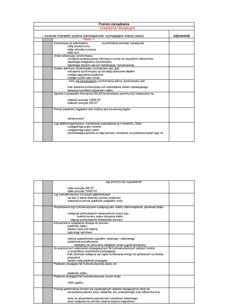 F1 P3 Urządzenia Nawigacyjne CHIEF OFICER | PDF