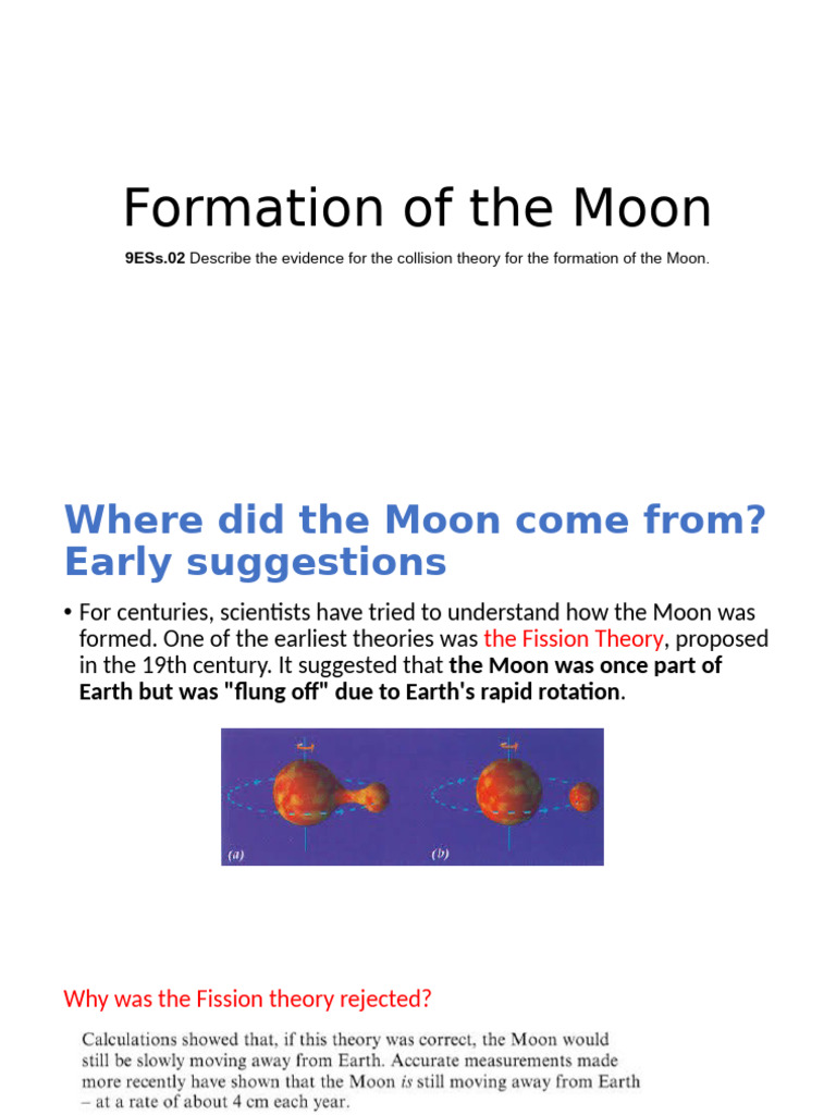 Collision Theory: Moon Formation Explained | PDF | Giant Impact ...